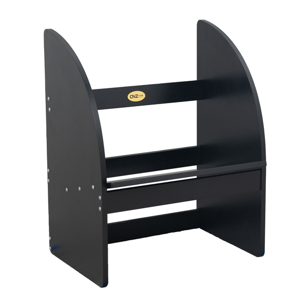 CNZ Audio Wooden Amp Stand - 19 Inch Black | CNZ Audio